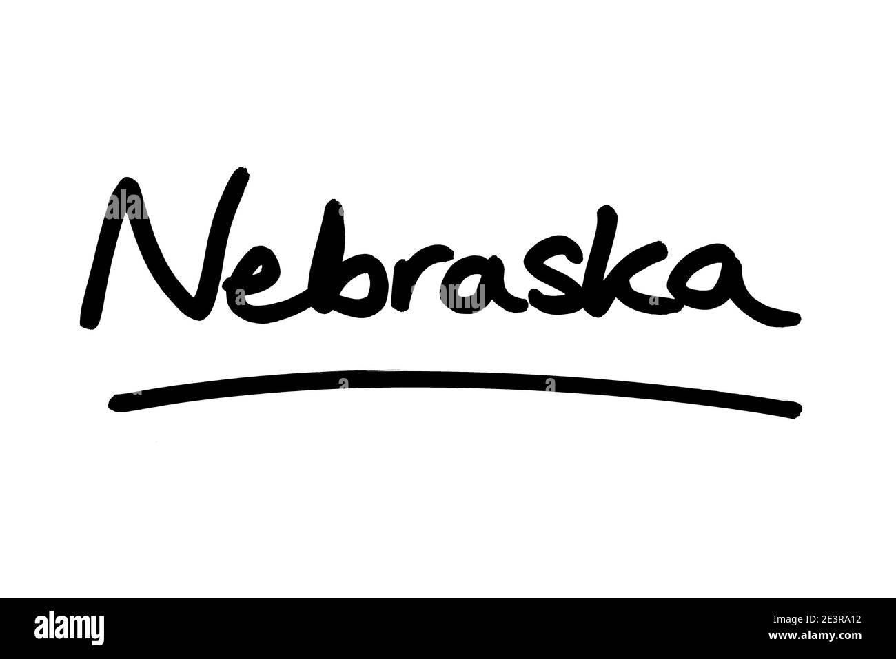 Nebraska state illustration Cut Out Stock Images & Pictures - Alamy