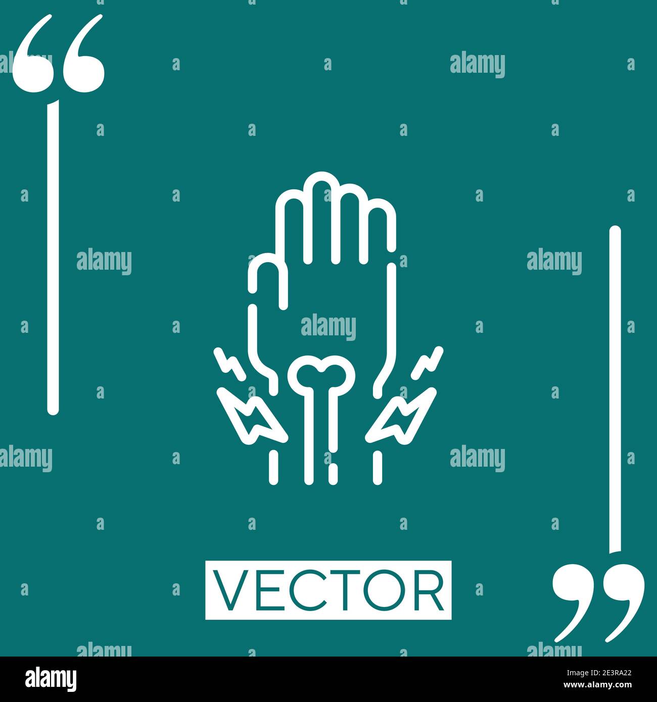 bone pain Linear icon. Editable stroke line Stock Vector Image & Art ...