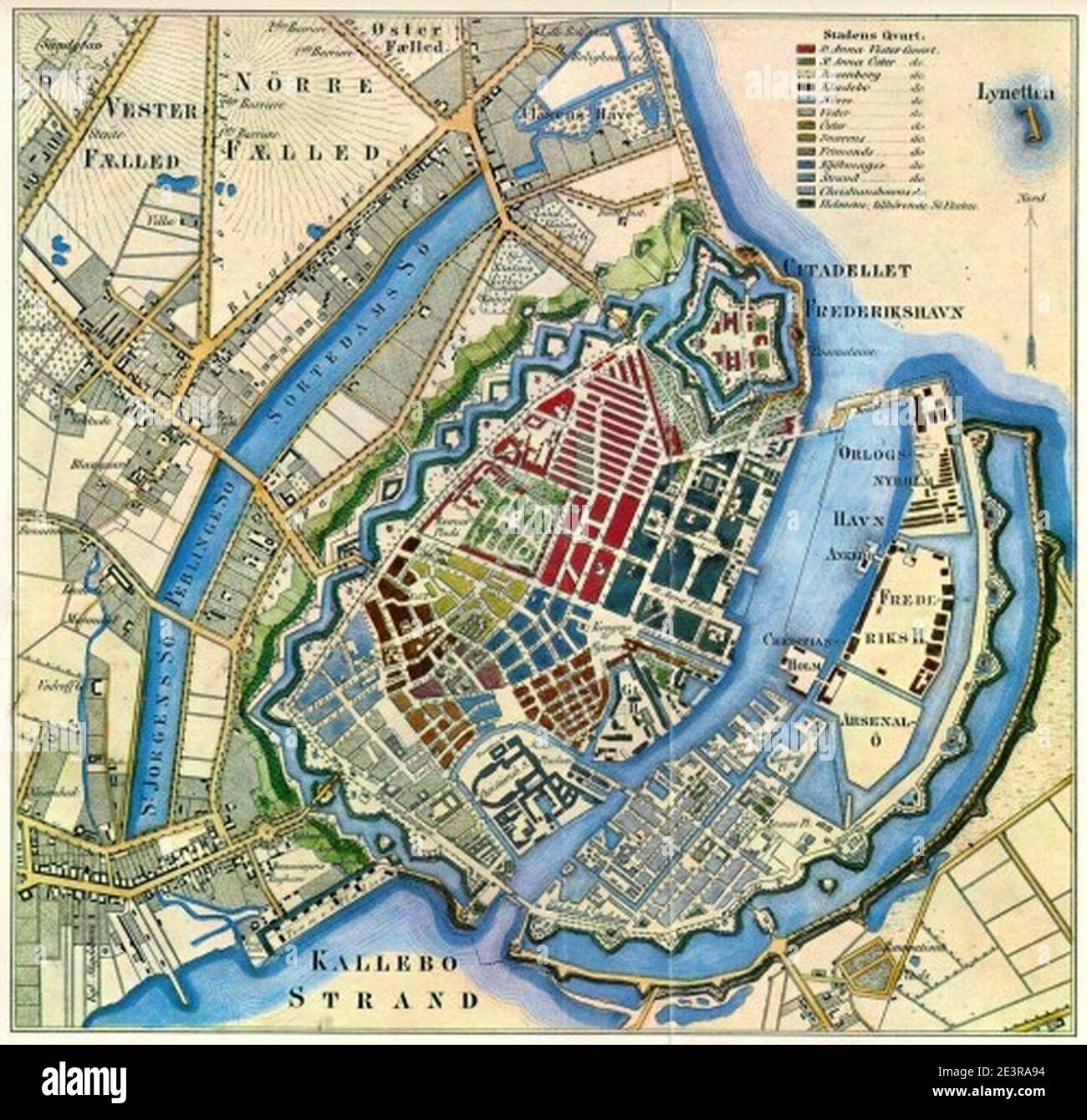 Historic map of copenhagen hi-res stock photography and images - Alamy