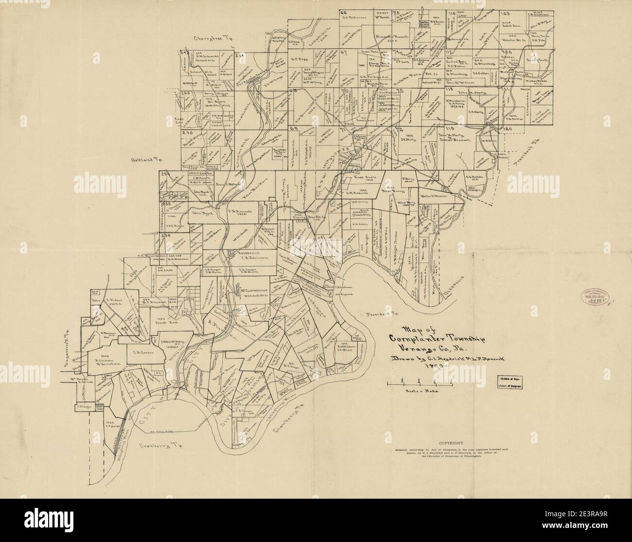 Map of venango hi-res stock photography and images - Alamy