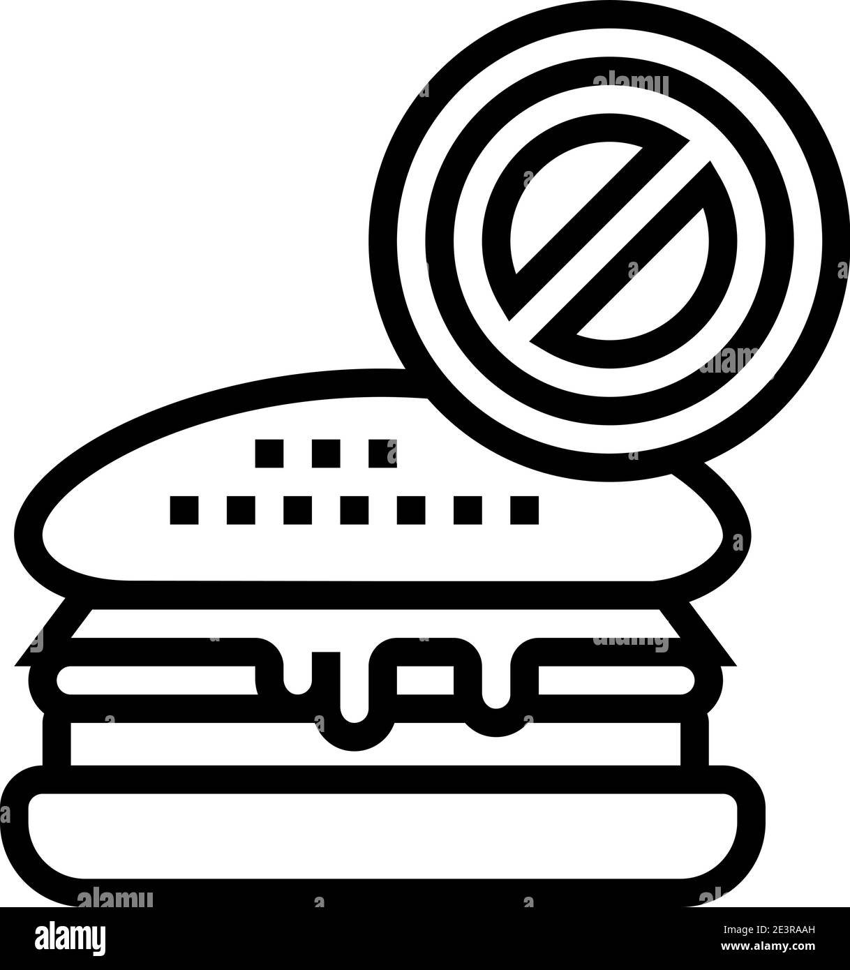 fat free diabetes diet line icon vector illustration Stock Vector Image ...