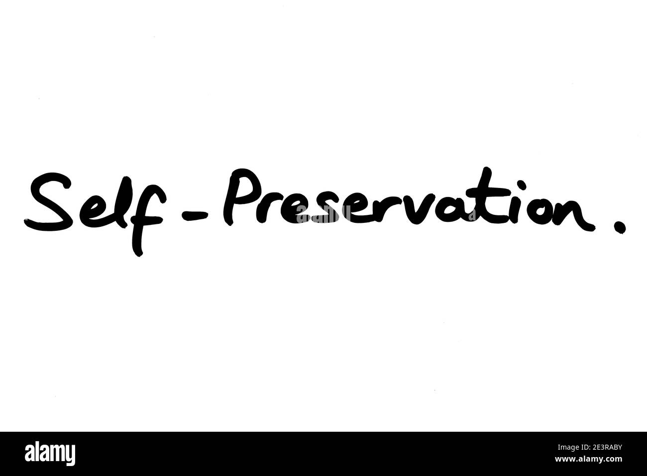 Self preservation hi-res stock photography and images - Alamy