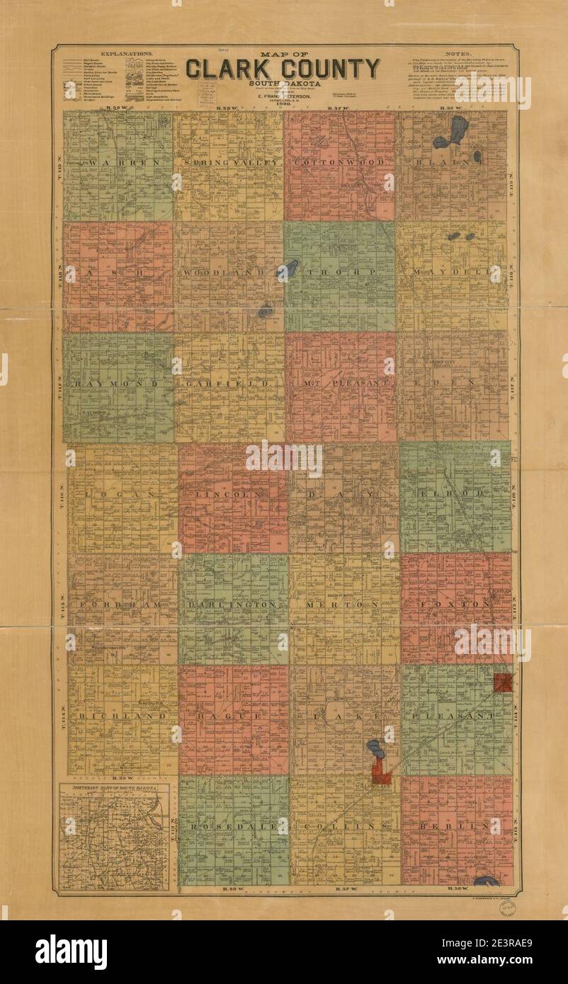Map of Clark County, South Dakota - compiled and drawn from a special ...