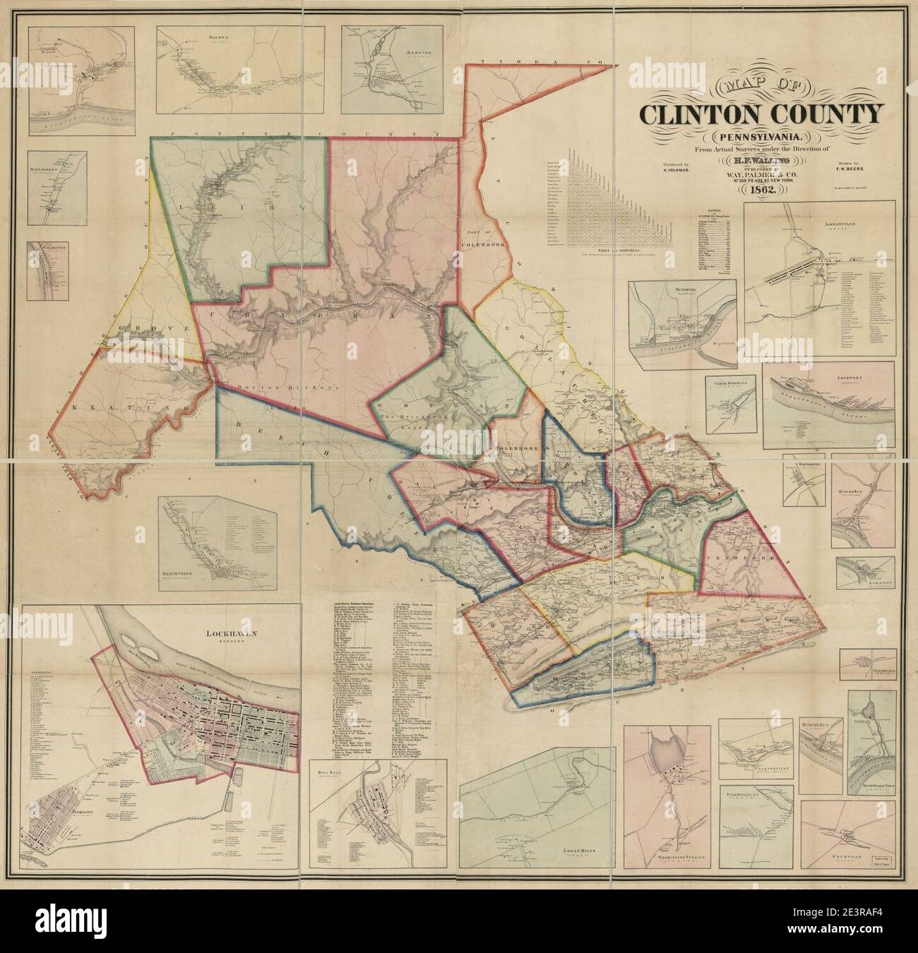 Clinton pennsylvania map hi-res stock photography and images - Alamy