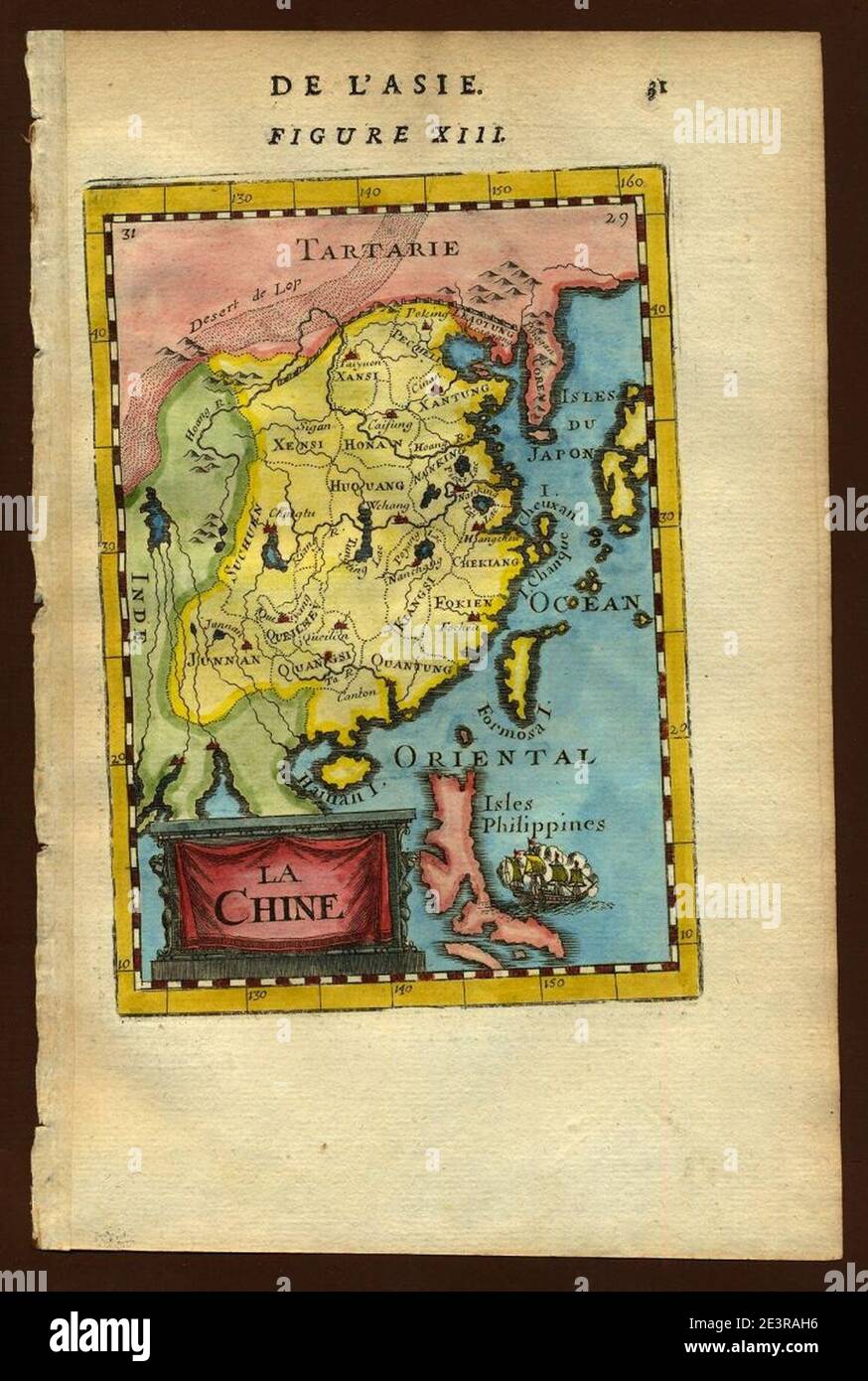 Map of China, 1683 Stock Photo - Alamy