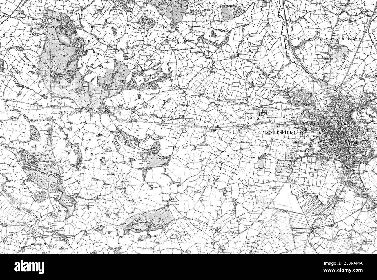 Map of Cheshire Sheet 036, Ordnance Survey, 1881-1882 Stock Photo - Alamy