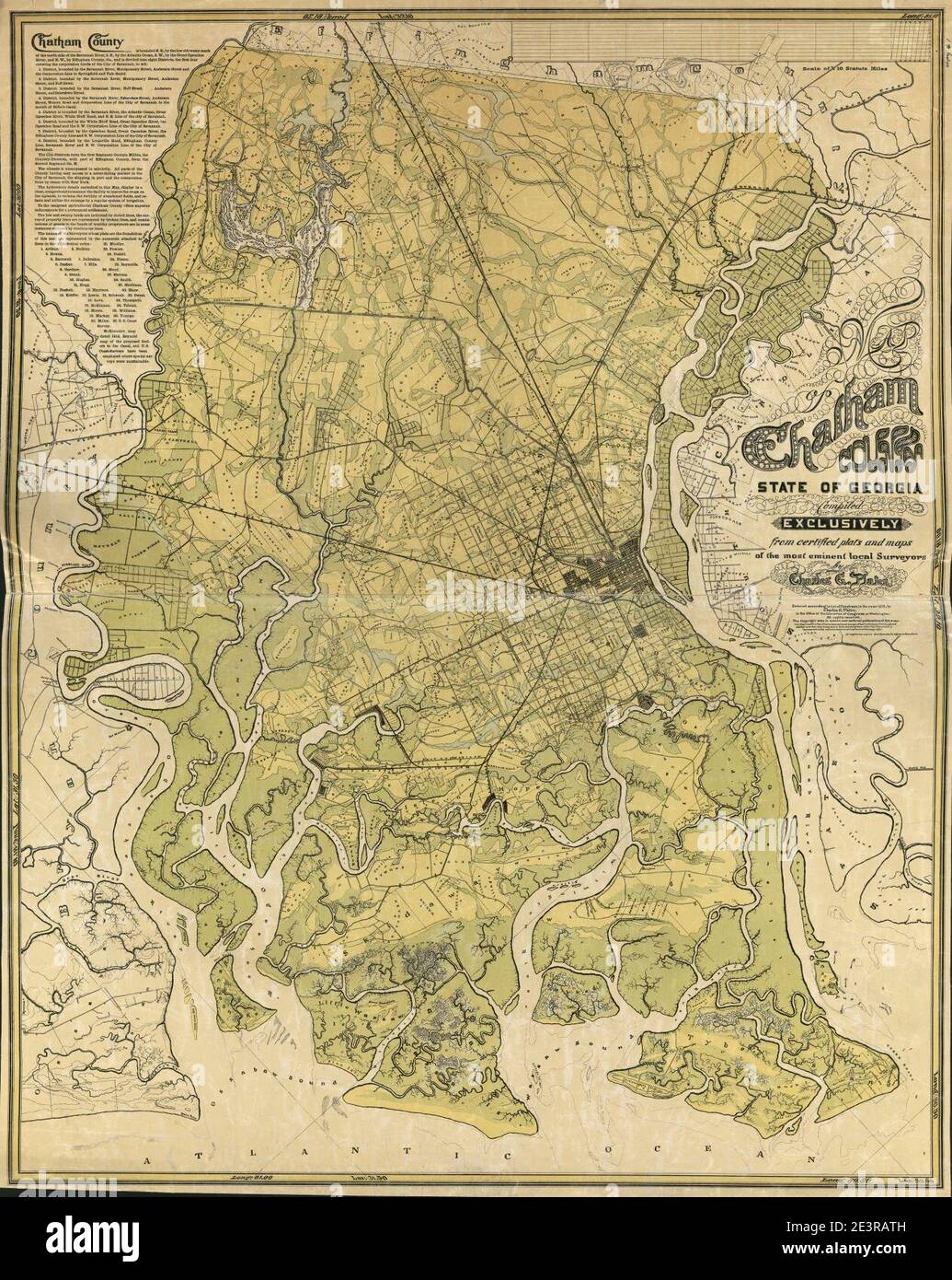 Map of chatham hi-res stock photography and images - Alamy
