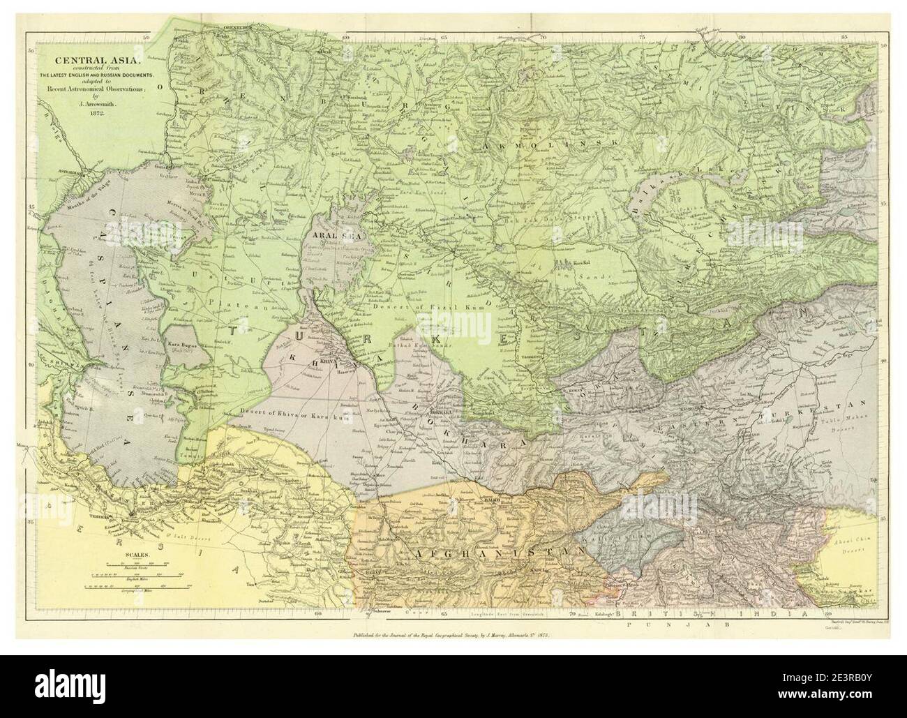 Map of asia historic Cut Out Stock Images & Pictures - Alamy