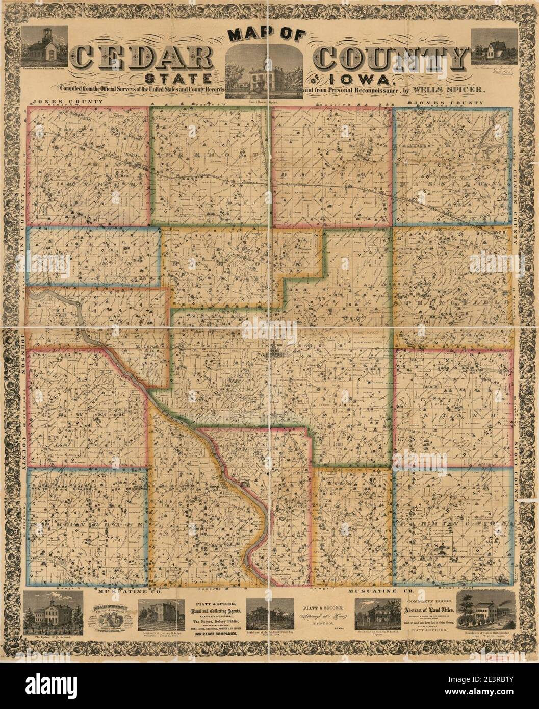 Cedar map hi-res stock photography and images - Alamy