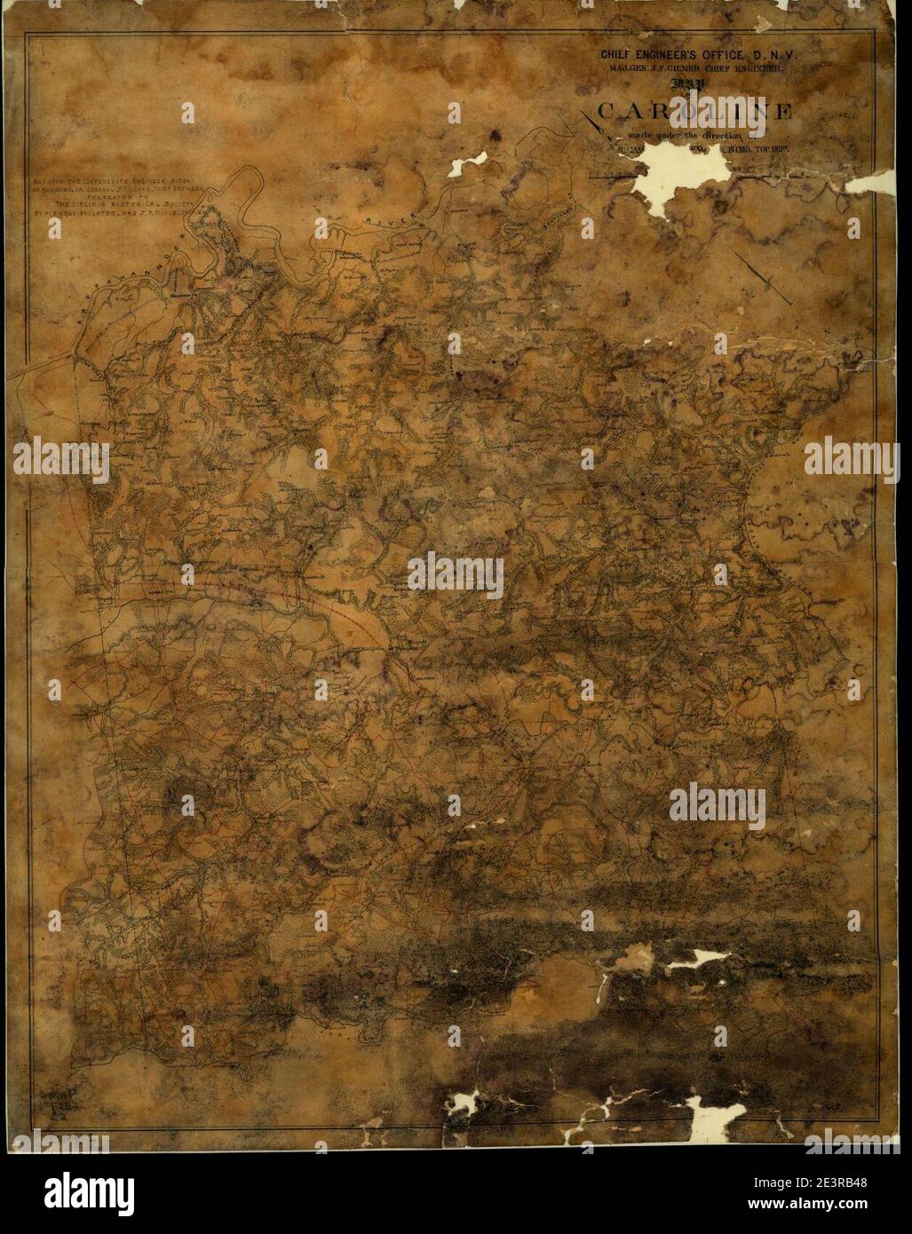 Map of Caroline Stock Photo - Alamy