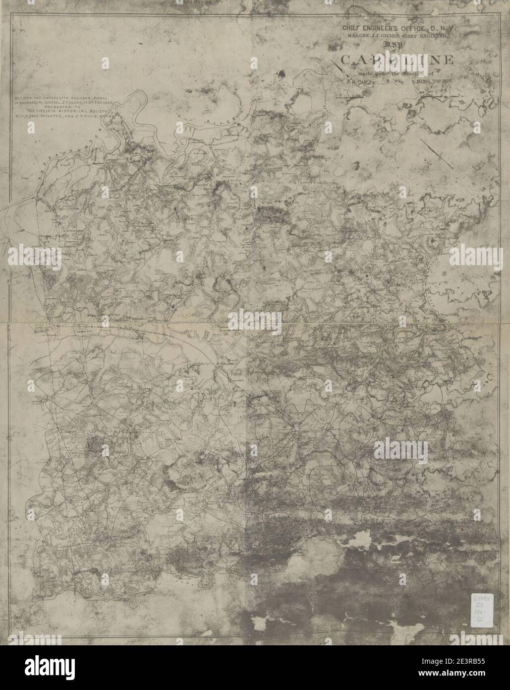 Map of Caroline Stock Photo - Alamy