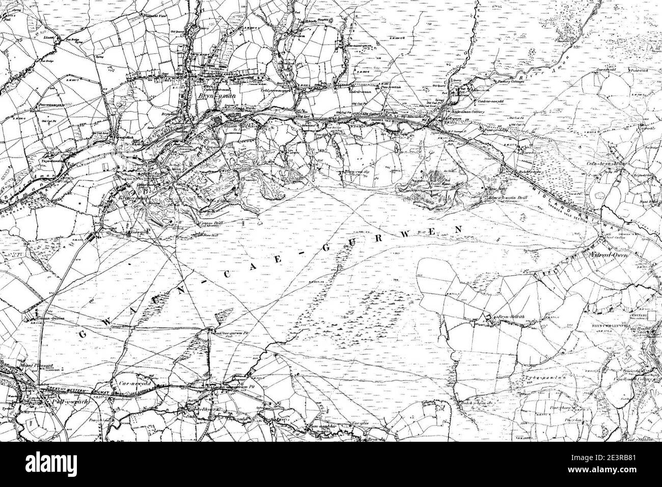 Map of Carmarthenshire OS Map name 049-NE, Ordnance Survey, 1888-1898 ...