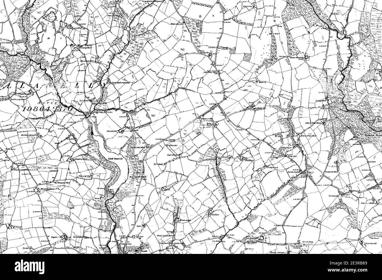 Map of Carmarthenshire OS Map name 054-SE, Ordnance Survey, 1888-1898 ...