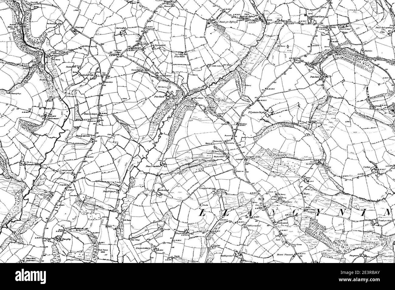 Map of Carmarthenshire OS Map name 037-NE, Ordnance Survey, 1888-1898 ...