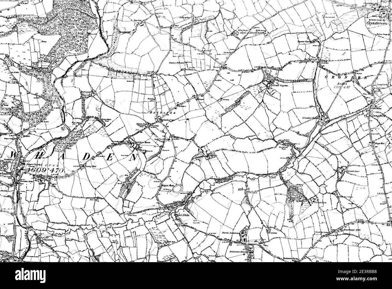 Map of Carmarthenshire OS Map name 036-SW, Ordnance Survey, 1888-1898 ...