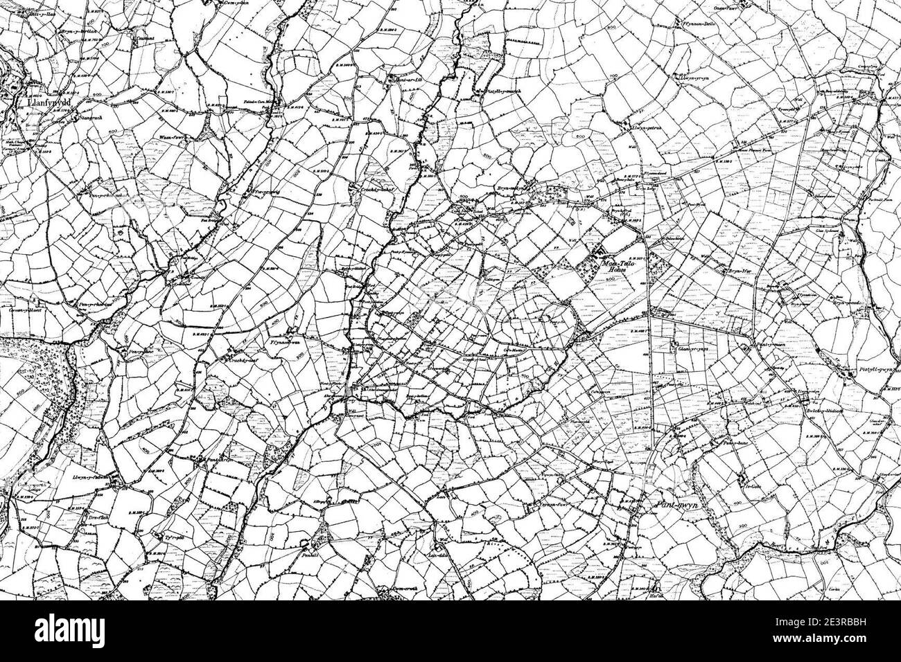 Map of Carmarthenshire OS Map name 033-NW, Ordnance Survey, 1888-1898 ...