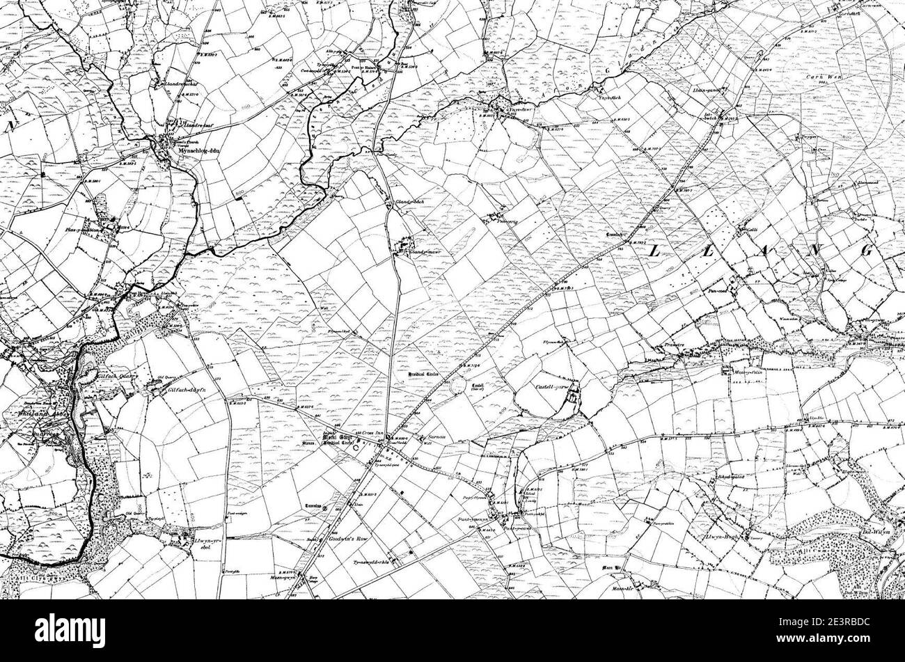 Map of Carmarthenshire OS Map name 028-NE, Ordnance Survey, 1888-1898 ...