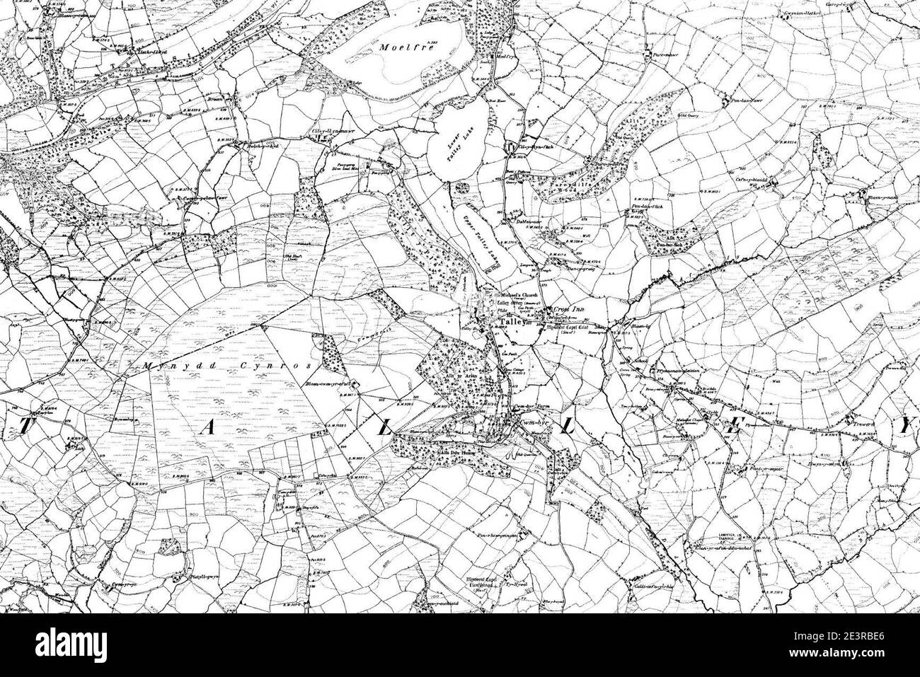 Map Of Carmarthenshire OS Map Name 025 NE Ordnance Survey 1888 1898 map-of-carmarthenshire-os-map-name-025-ne-ordnance-survey-1888-1898