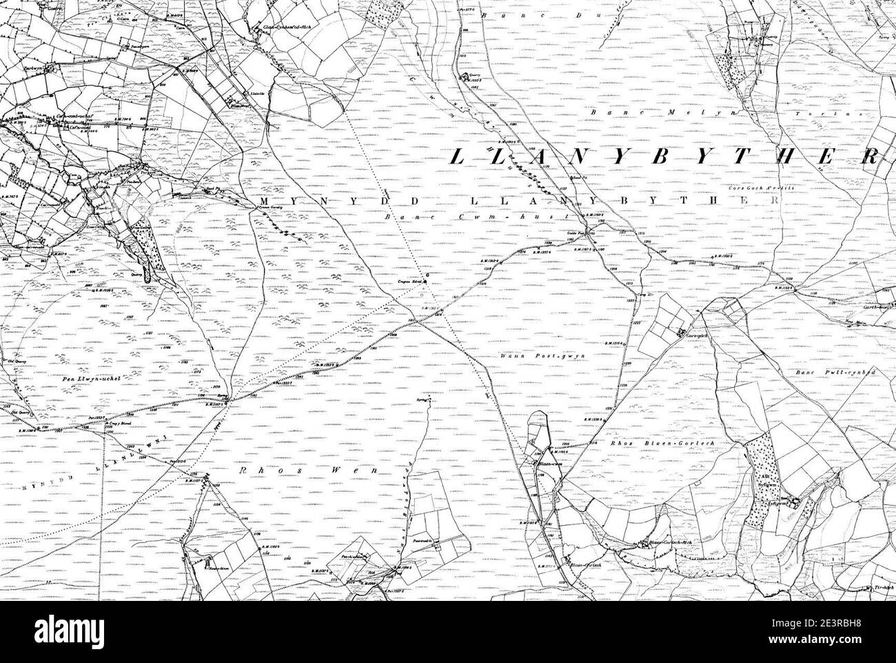 Map of Carmarthenshire OS Map name 015-NE, Ordnance Survey, 1888-1898 ...