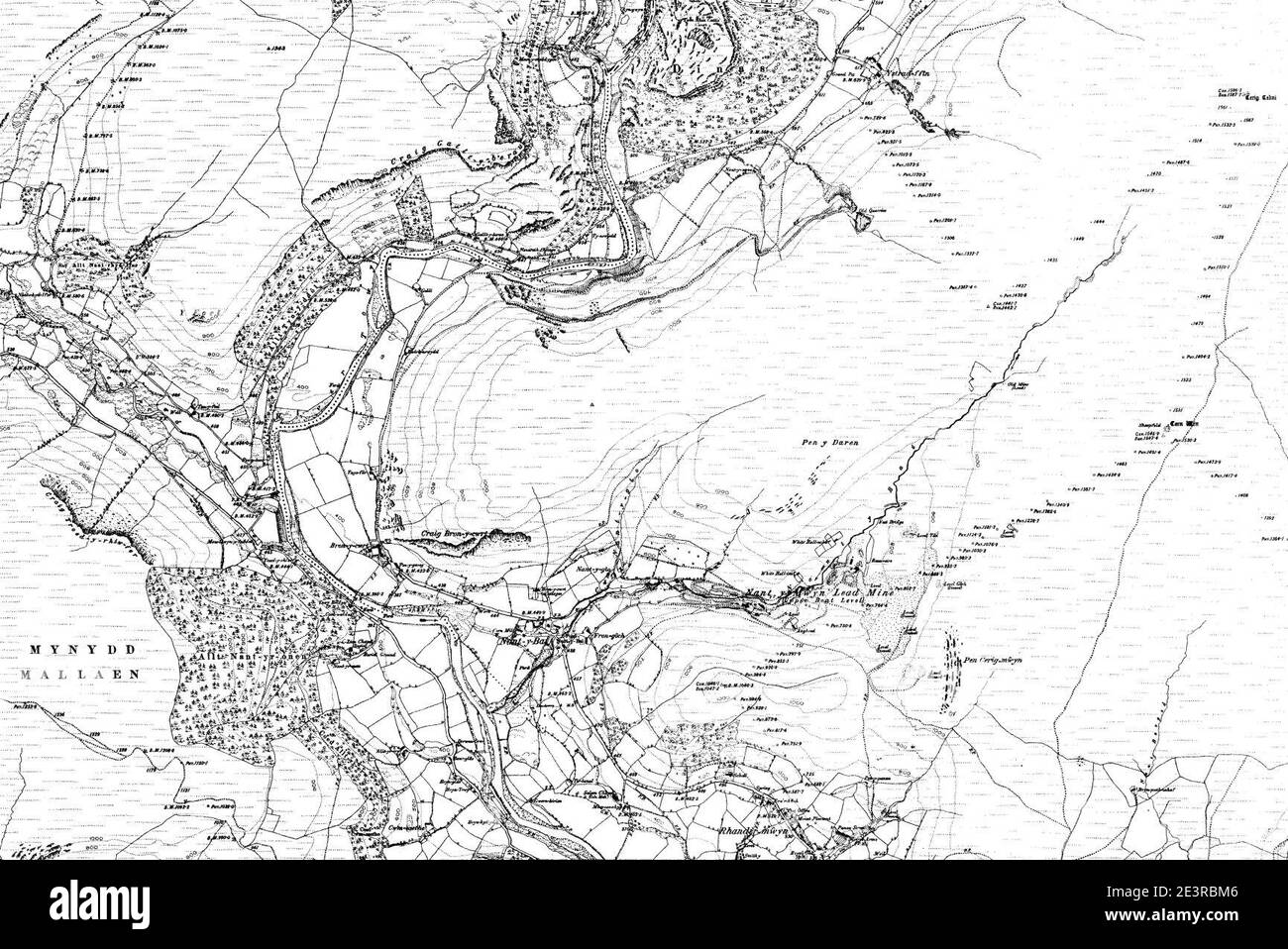 Map of Carmarthenshire OS Map name 010-NW, Ordnance Survey, 1888-1898 ...