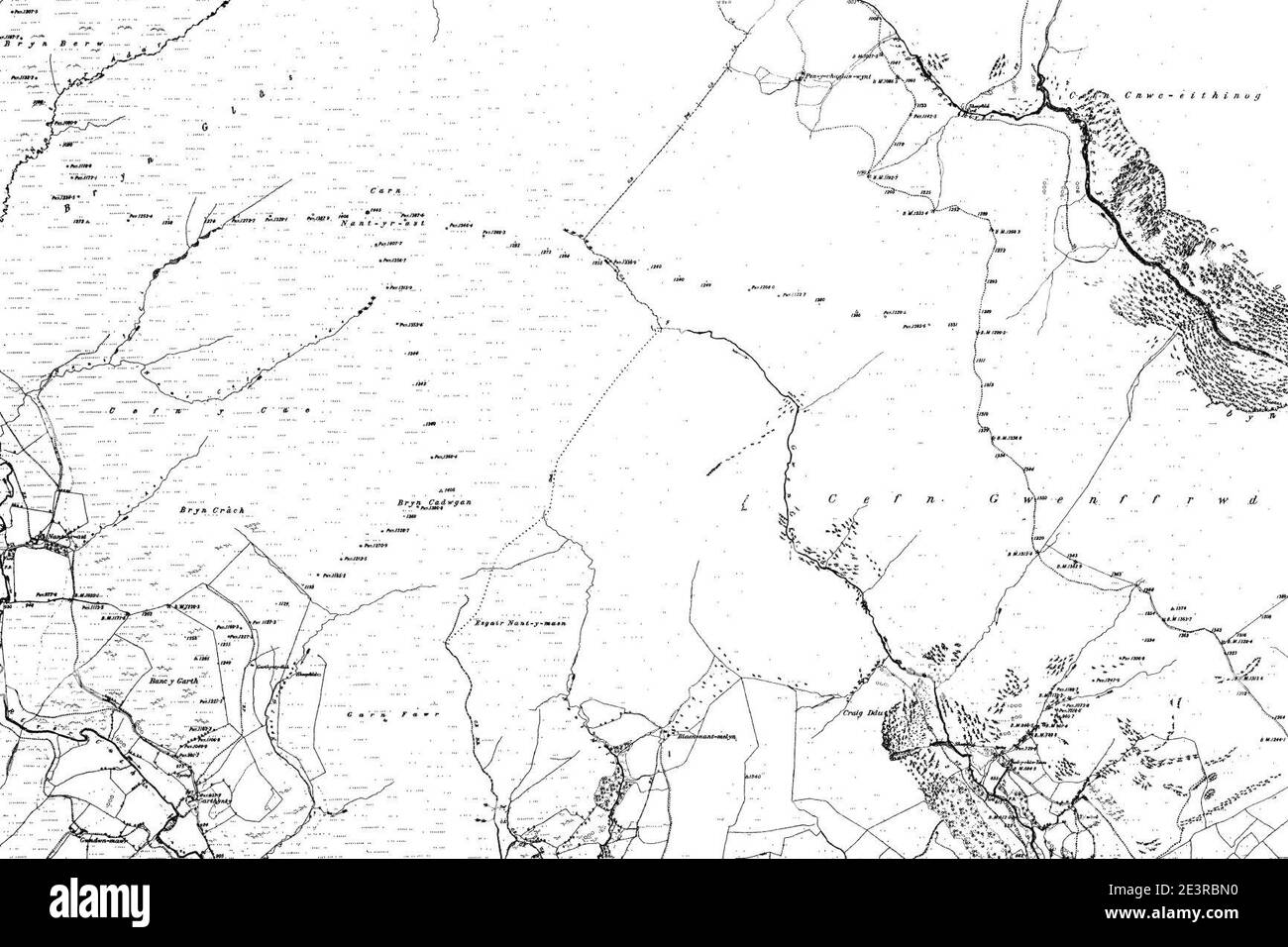 Map of Carmarthenshire OS Map name 002-SE, Ordnance Survey, 1888-1898 ...