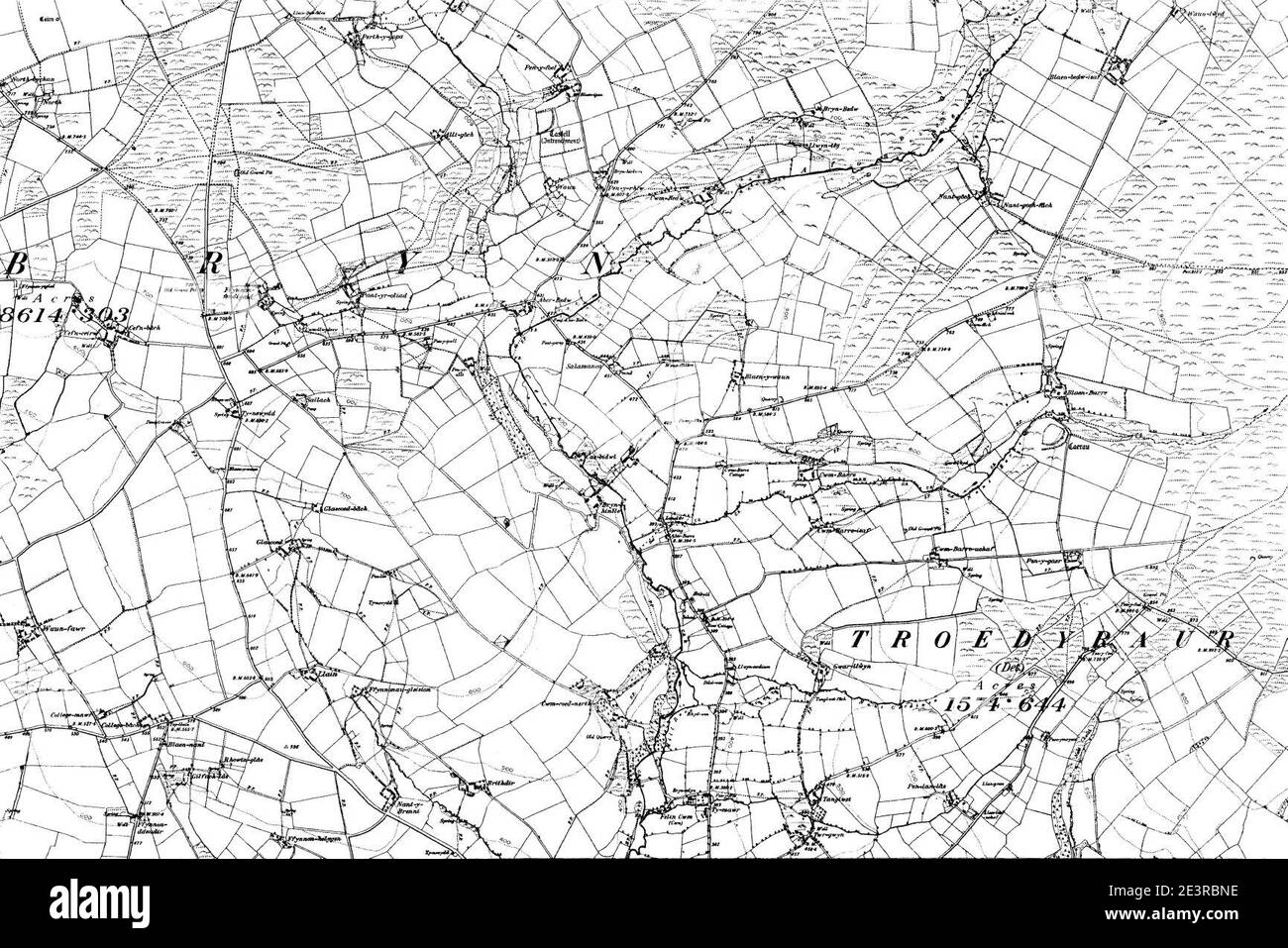 Map of Cardiganshire OS Map name 031-SE, Ordnance Survey, 1887-1891 ...