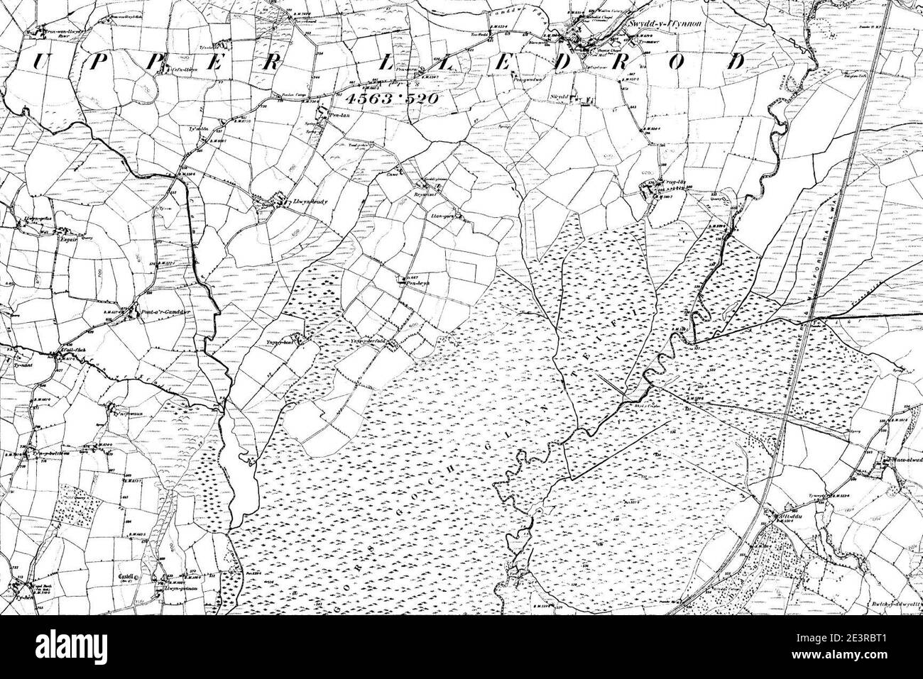 Map of Cardiganshire OS Map name 021-NW, Ordnance Survey, 1887-1891 ...