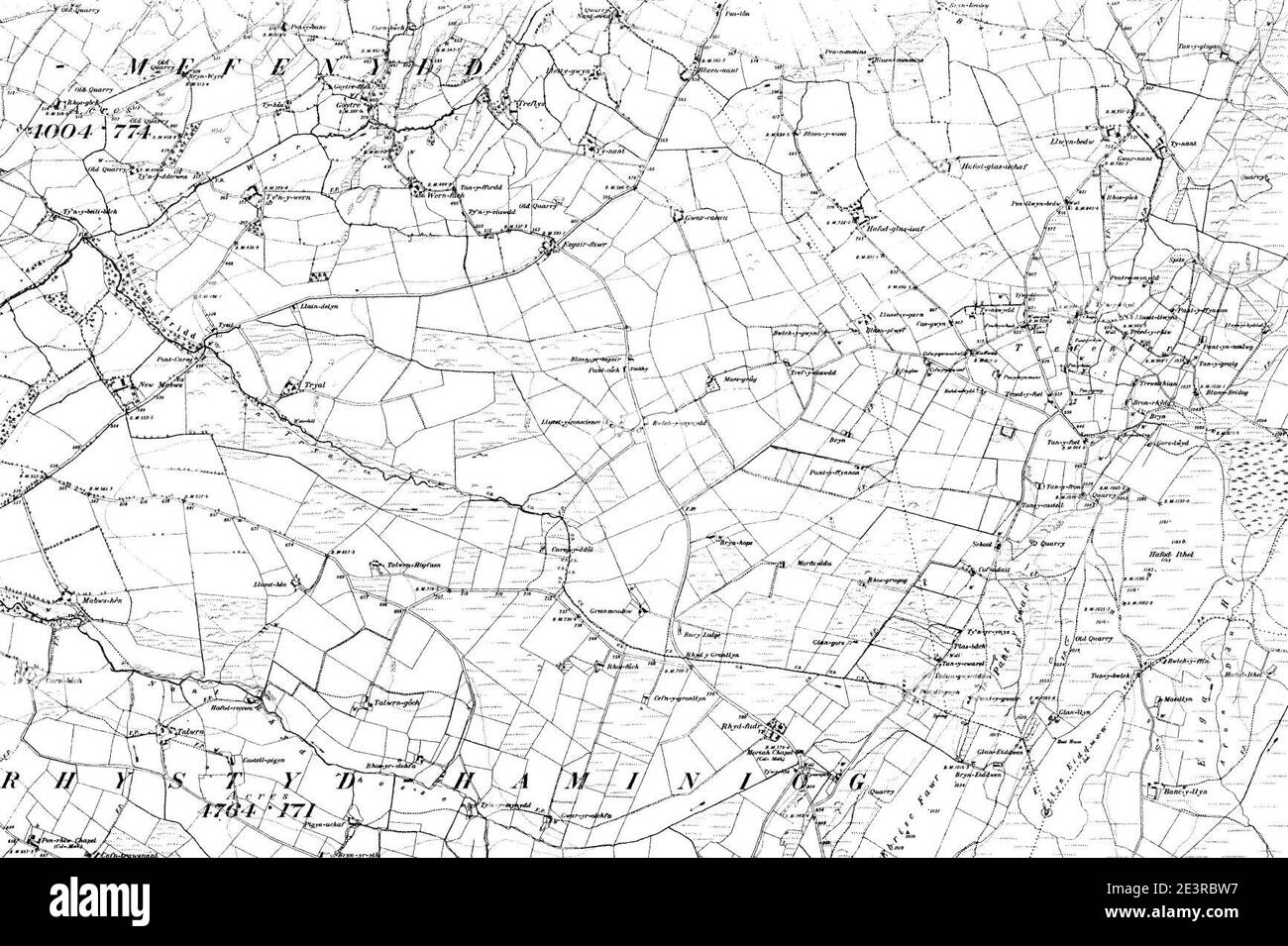 Map of Cardiganshire OS Map name 015-SW, Ordnance Survey, 1887-1891 ...
