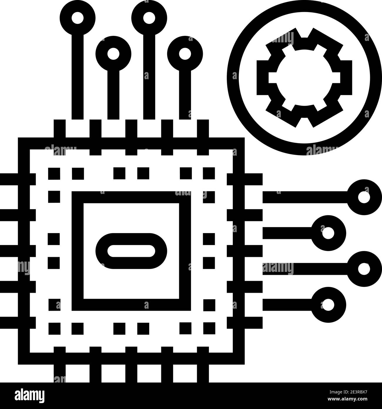 chip repair line icon vector illustration Stock Vector Image & Art - Alamy