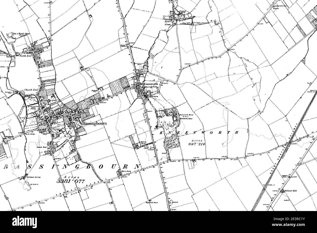 Map of Cambridgeshire OS Map name 058-NW, Ordnance Survey, 1884-1892 ...