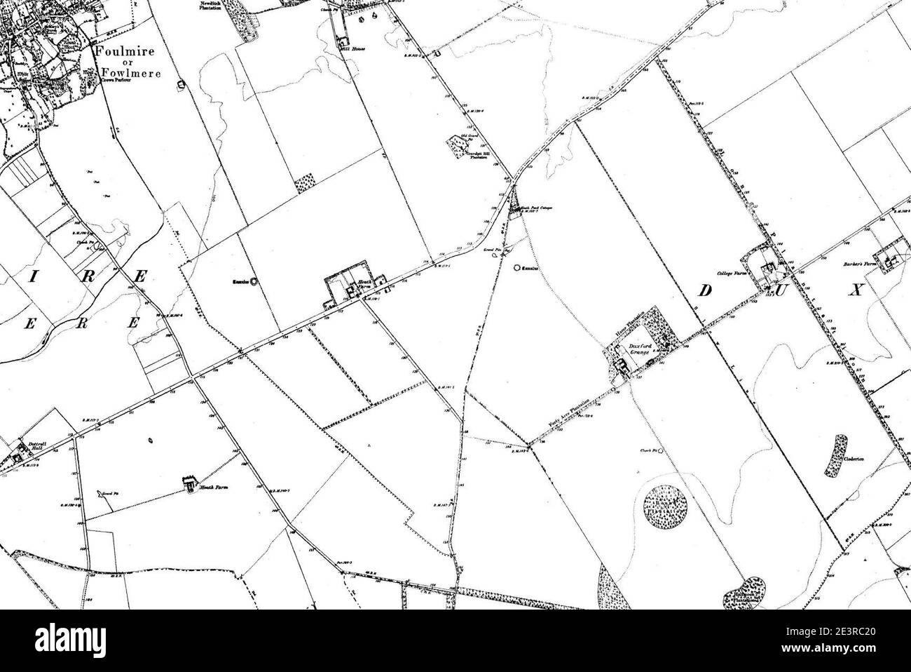 Map of Cambridgeshire OS Map name 059-NW, Ordnance Survey, 1884-1892 ...