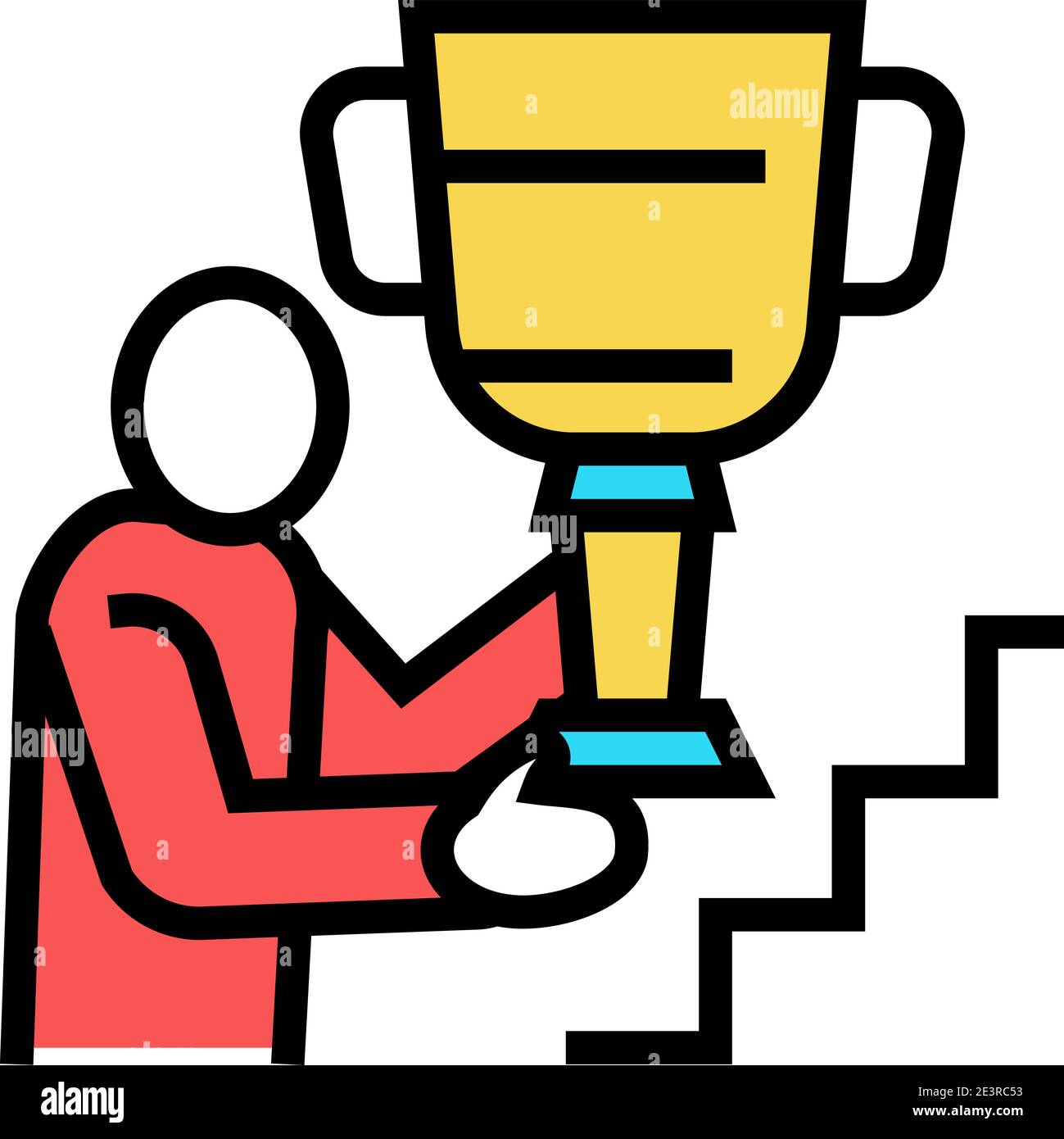 self-realization people value color icon vector illustration Stock ...