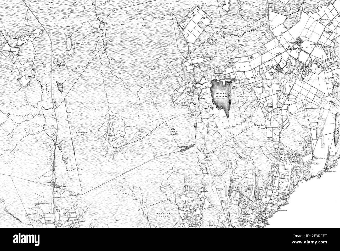 Map of Caithness-shire Sheet 029, Ordnance Survey, 1876-1878 Stock ...