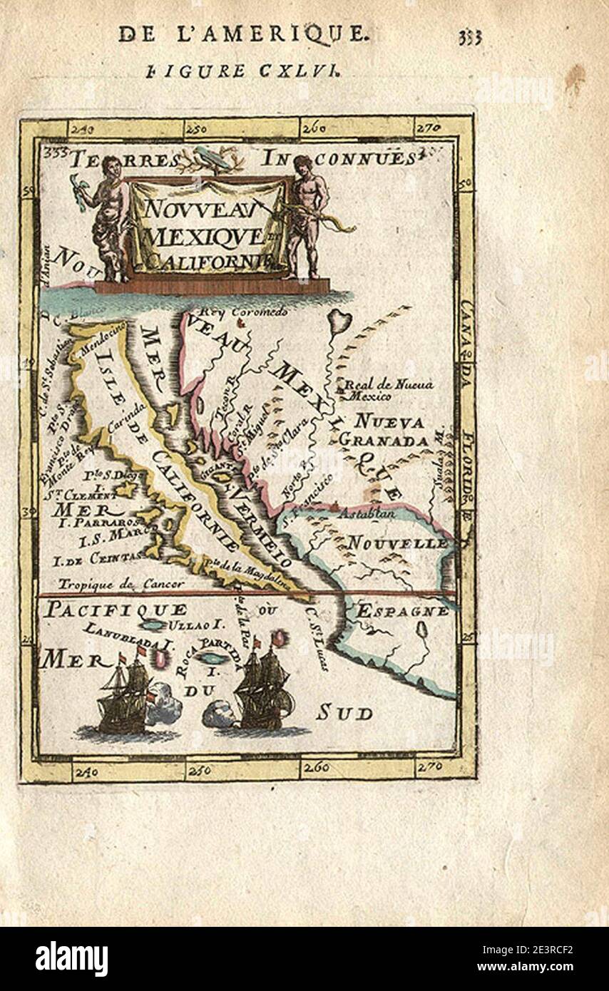 Map of California, 1684 Stock Photo - Alamy