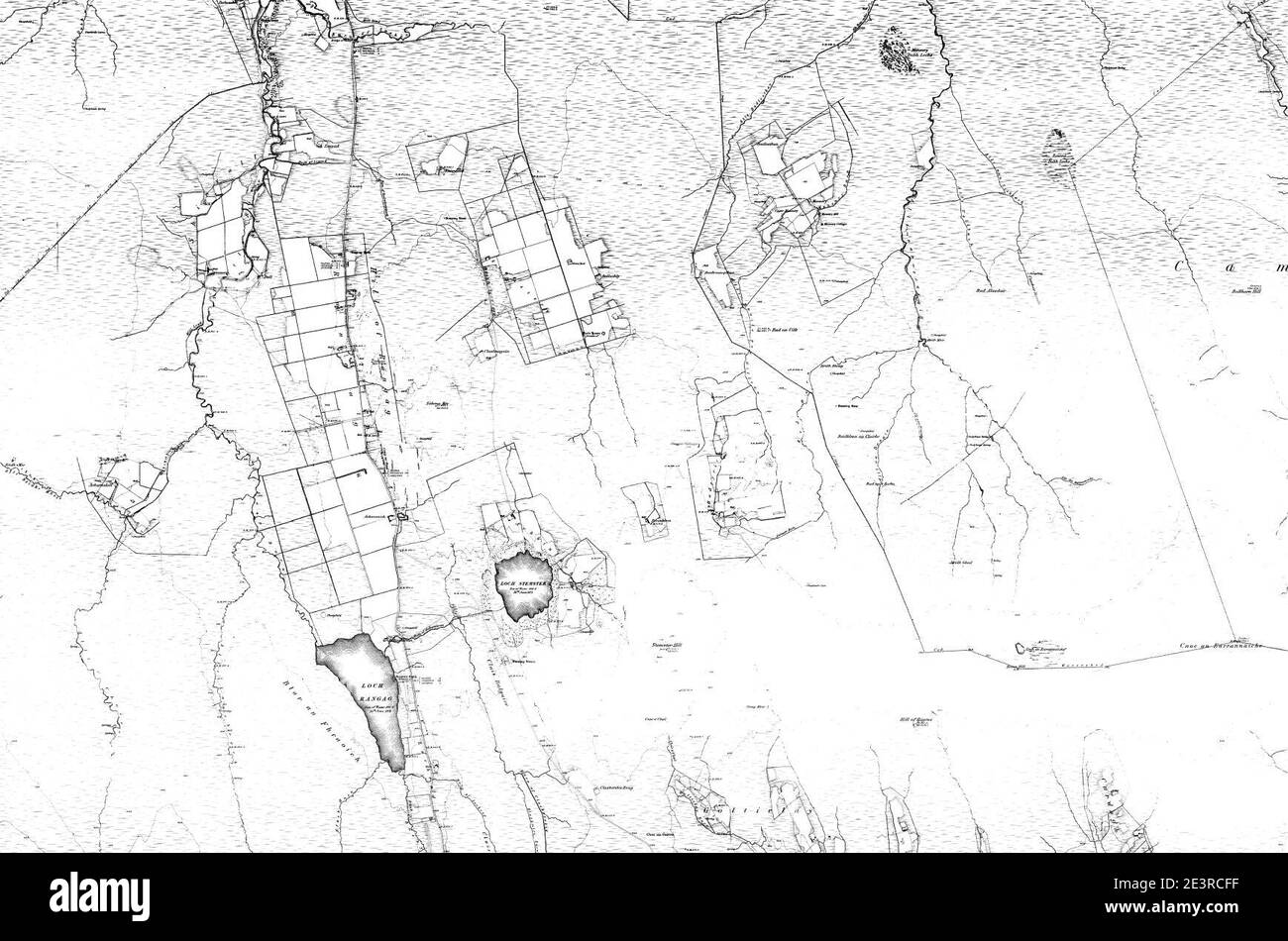 Map of Caithness-shire Sheet 028, Ordnance Survey, 1876-1878 Stock ...