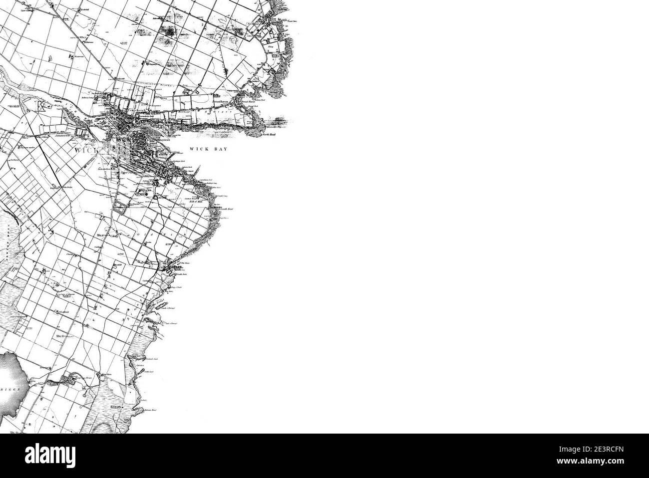 Map of Caithness-shire Sheet 025, Ordnance Survey, 1876-1878 Stock ...