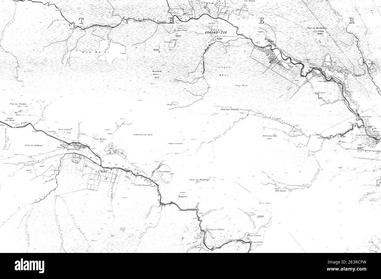 Map of Caithness-shire Sheet 038, Ordnance Survey, 1876-1878 Stock ...