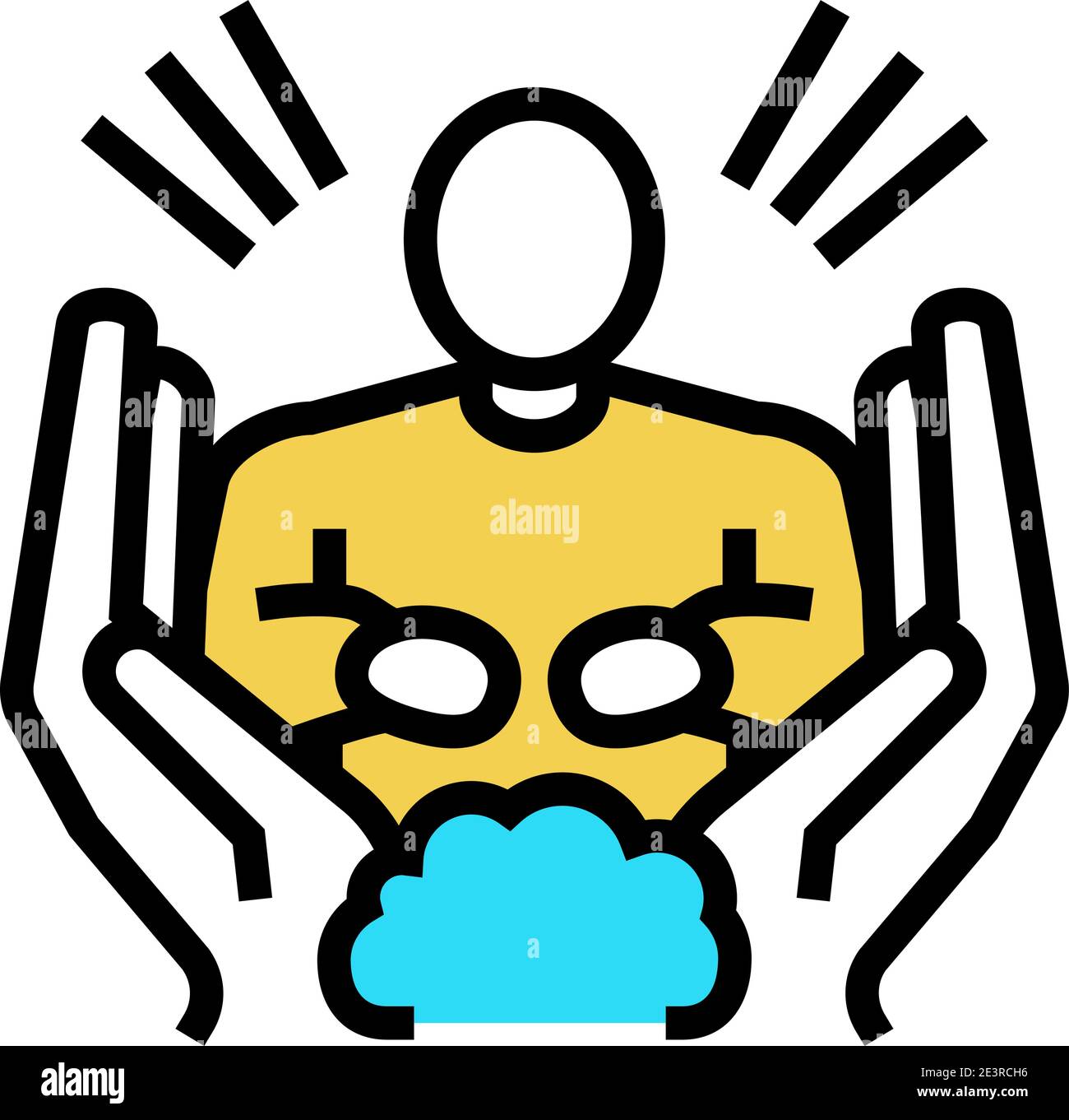 hope people value color icon vector illustration Stock Vector Image ...