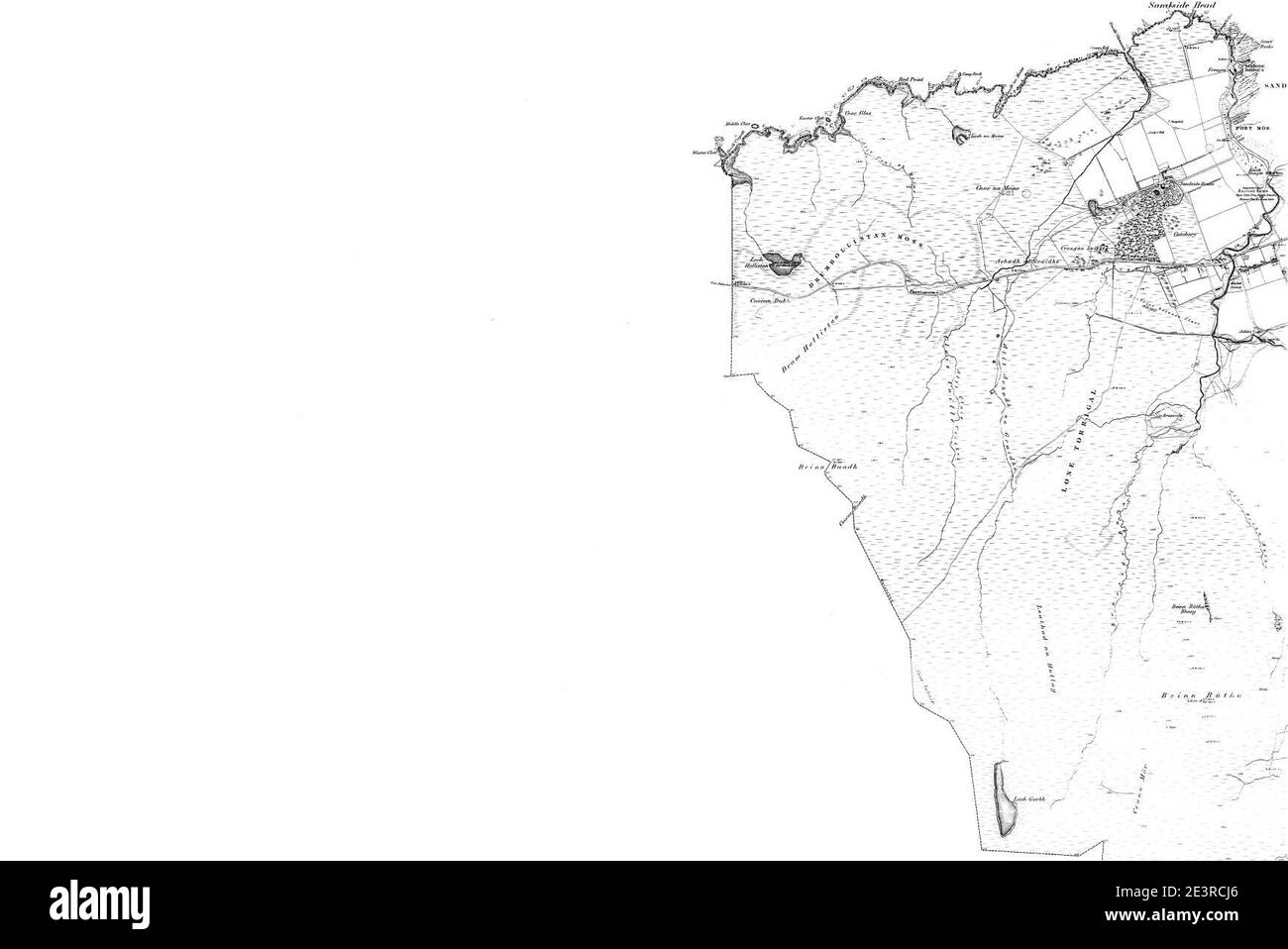 Map of Caithness-shire Sheet 009, Ordnance Survey, 1876-1878 Stock ...