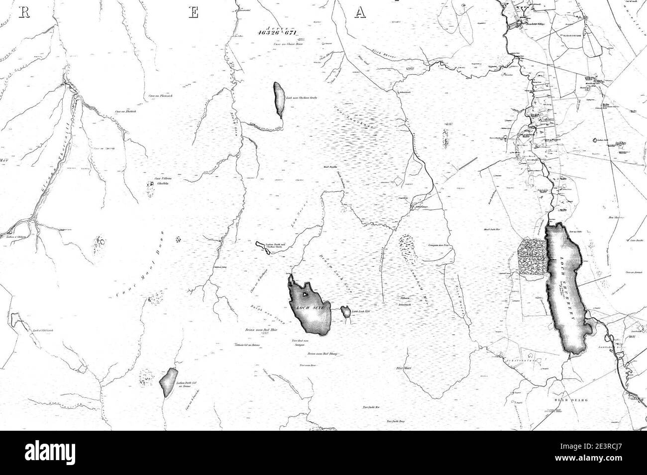 Map of Caithness-shire Sheet 016, Ordnance Survey, 1876-1878 Stock ...