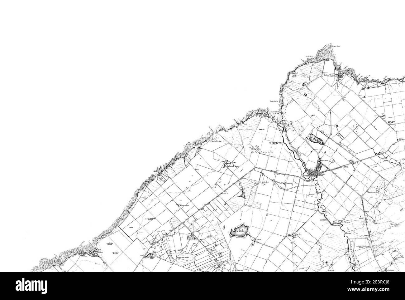 Map of Caithness-shire Sheet 004, Ordnance Survey, 1876-1878 Stock ...