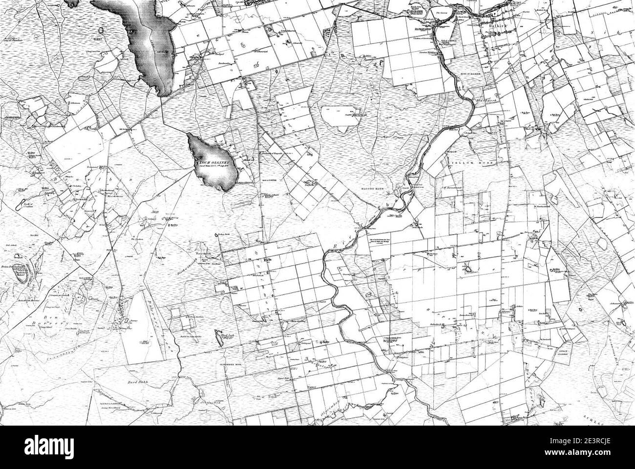 Map of Caithness-shire Sheet 017, Ordnance Survey, 1876-1878 Stock ...