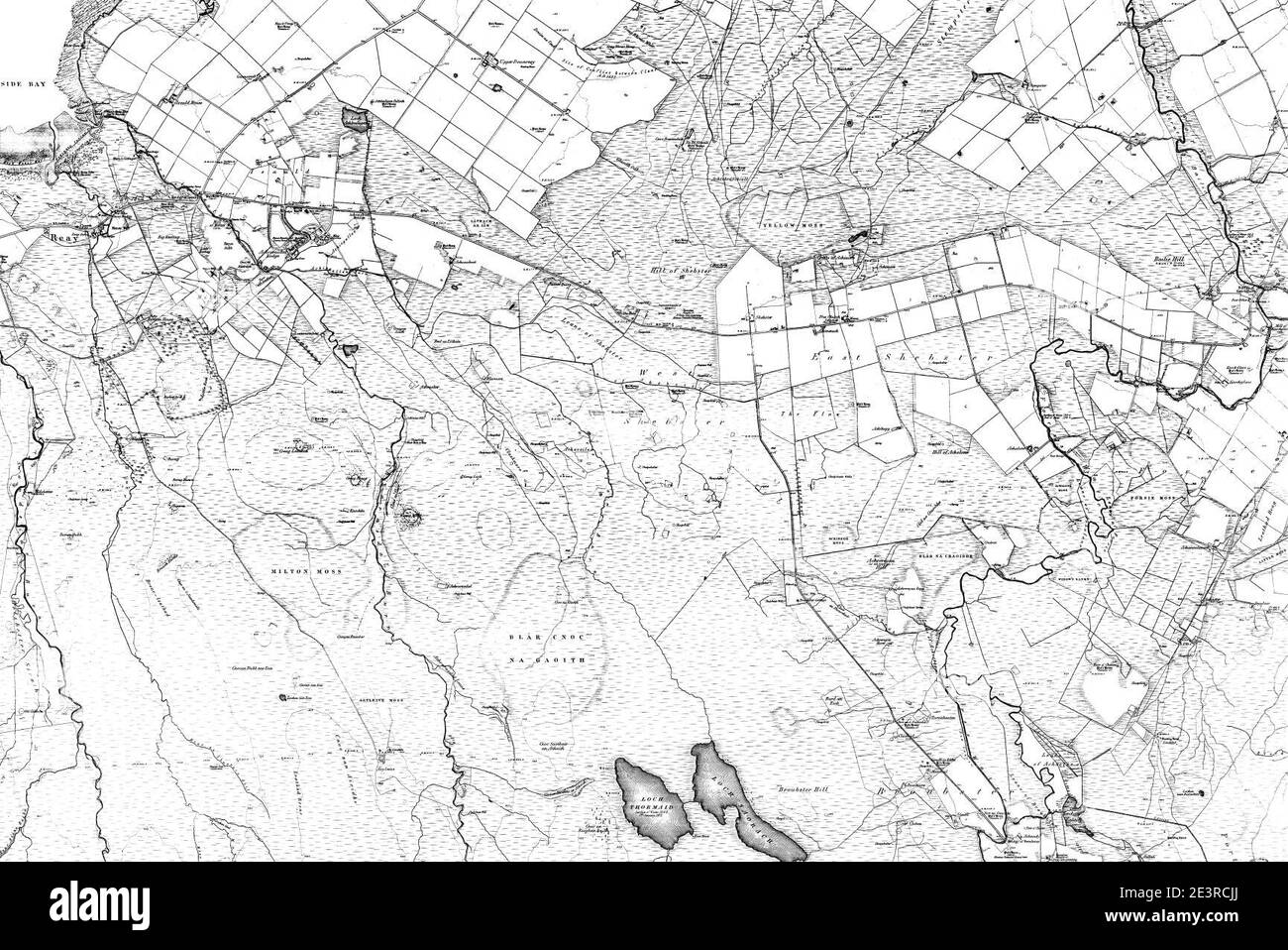 Map of Caithness-shire Sheet 010, Ordnance Survey, 1876-1878 Stock ...