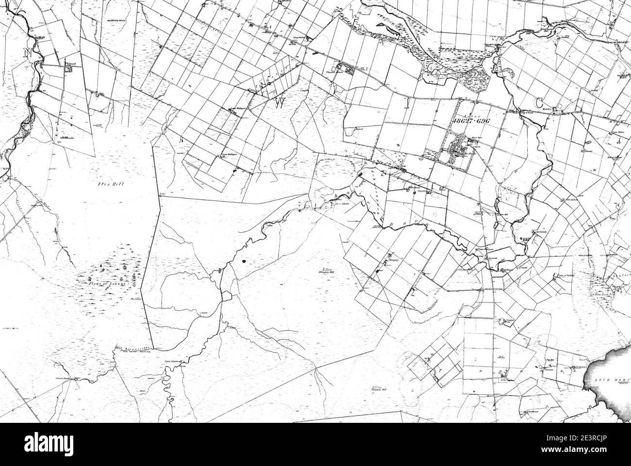 Map of Caithness-shire Sheet 024, Ordnance Survey, 1876-1878 Stock ...