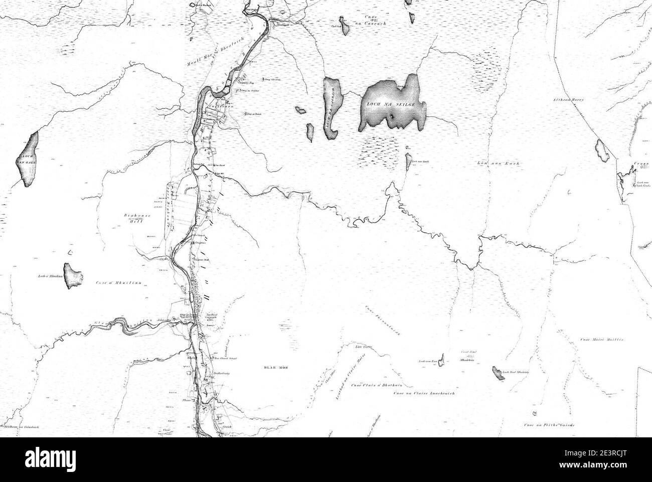 Map of Caithness-shire Sheet 015, Ordnance Survey, 1876-1878 Stock ...