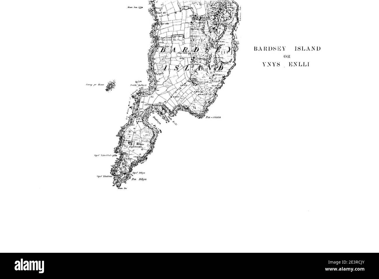 Map of Caernarvonshire OS Map name 046-SW, Ordnance Survey, 1888-1895 ...