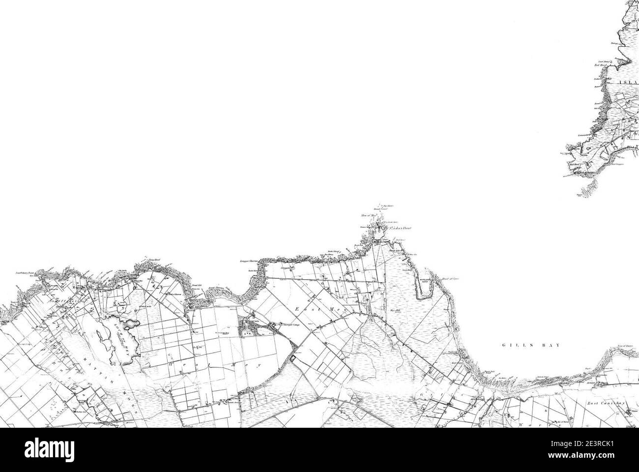 Map of Caithness-shire Sheet 002, Ordnance Survey, 1876-1878 Stock ...