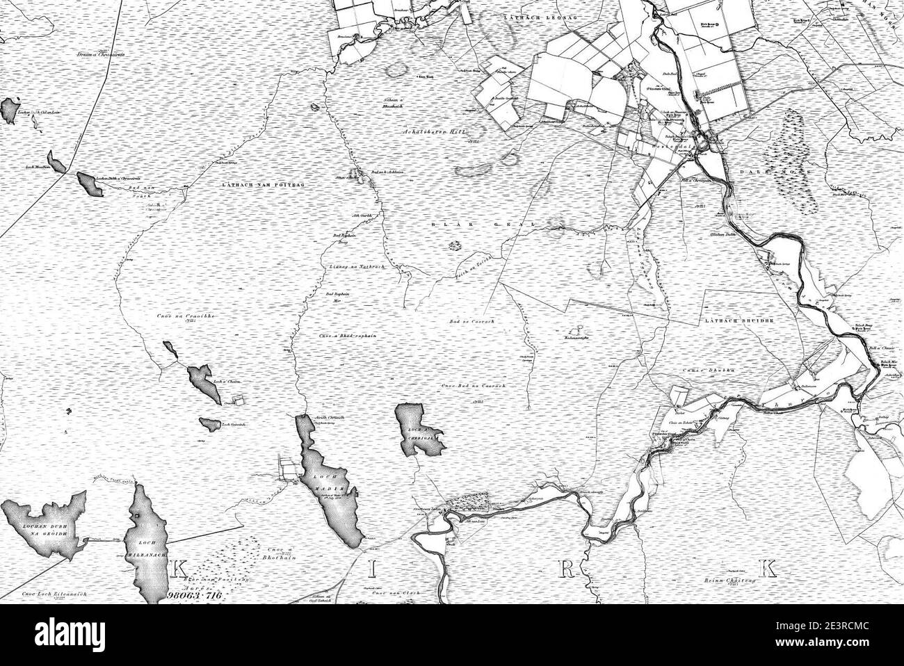 Map of Caithness-shire Sheet 022, Ordnance Survey, 1876-1878 Stock ...