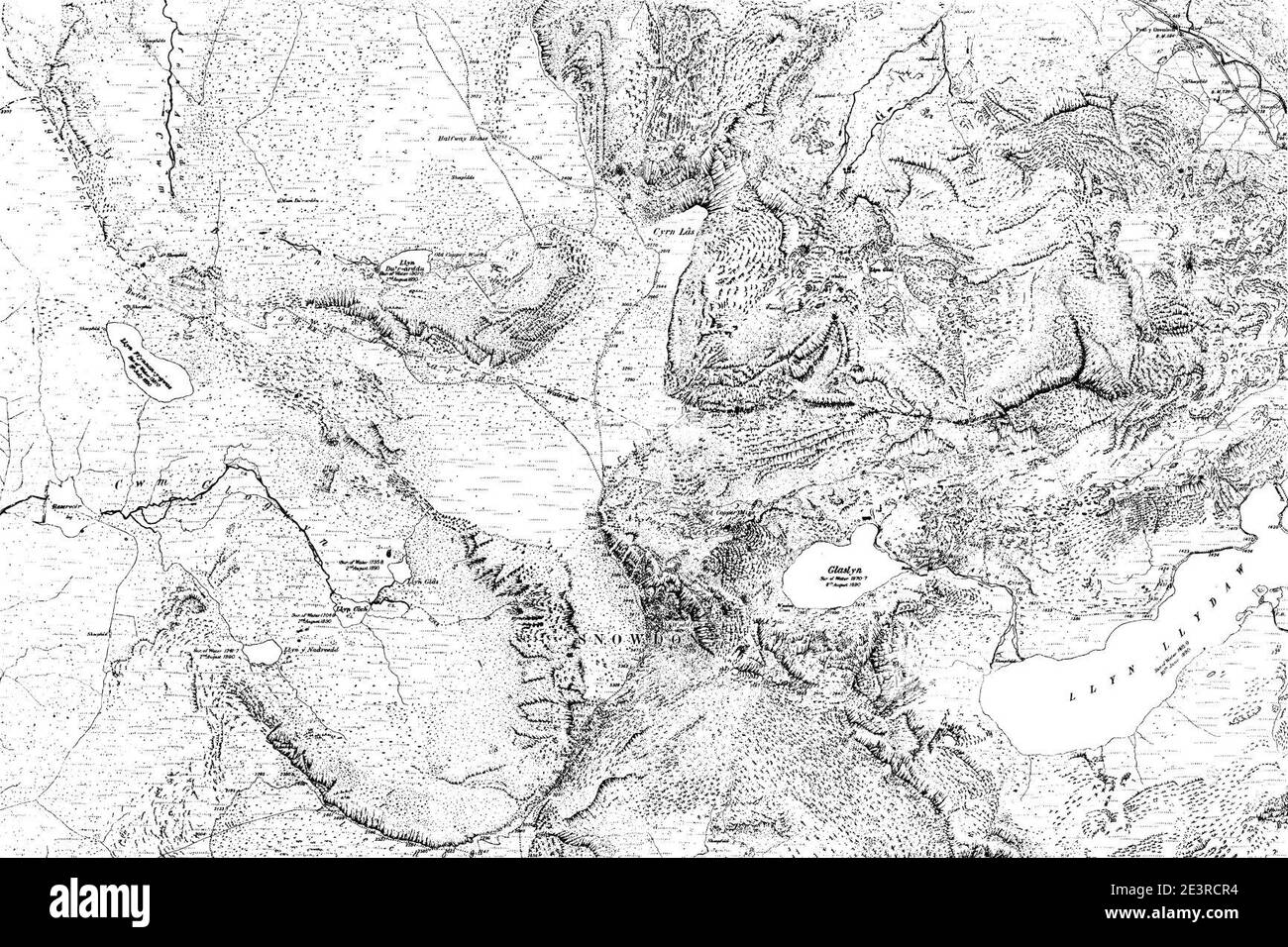 Map of Caernarvonshire OS Map name 022-NW, Ordnance Survey, 1888-1895 ...