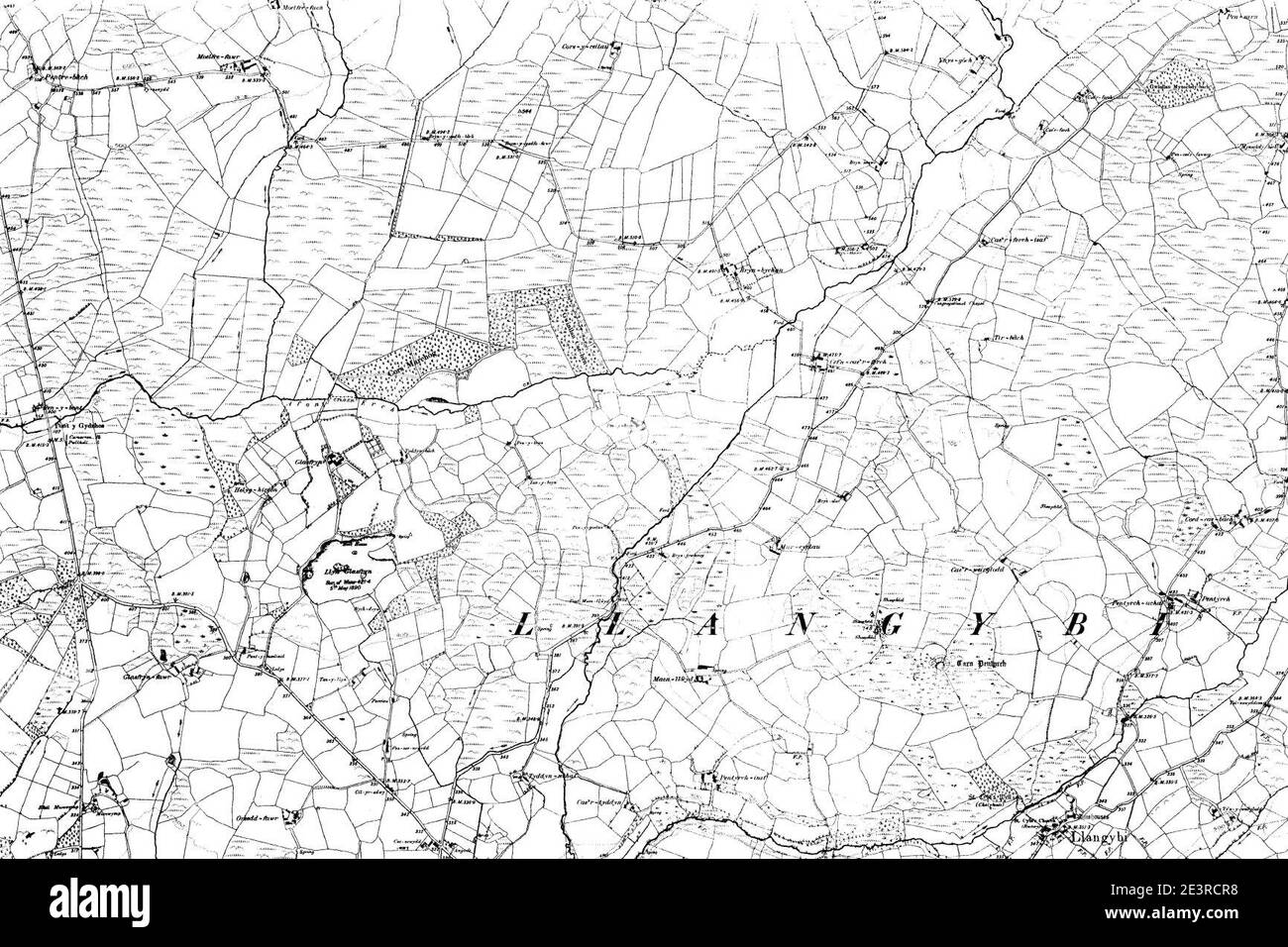 Map of Caernarvonshire OS Map name 033-NW, Ordnance Survey, 1888-1895 ...
